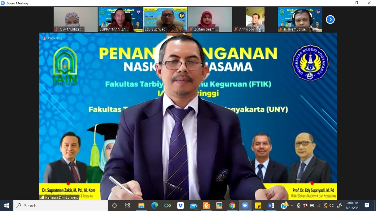 FT UNY jalin kerjasama dengan dengan Fakultas Tarbiyah IAIN Bukittinggi ... FT UNY jalin kerjasama dengan dengan Fakultas Tarbiyah IAIN Bukittinggi ...